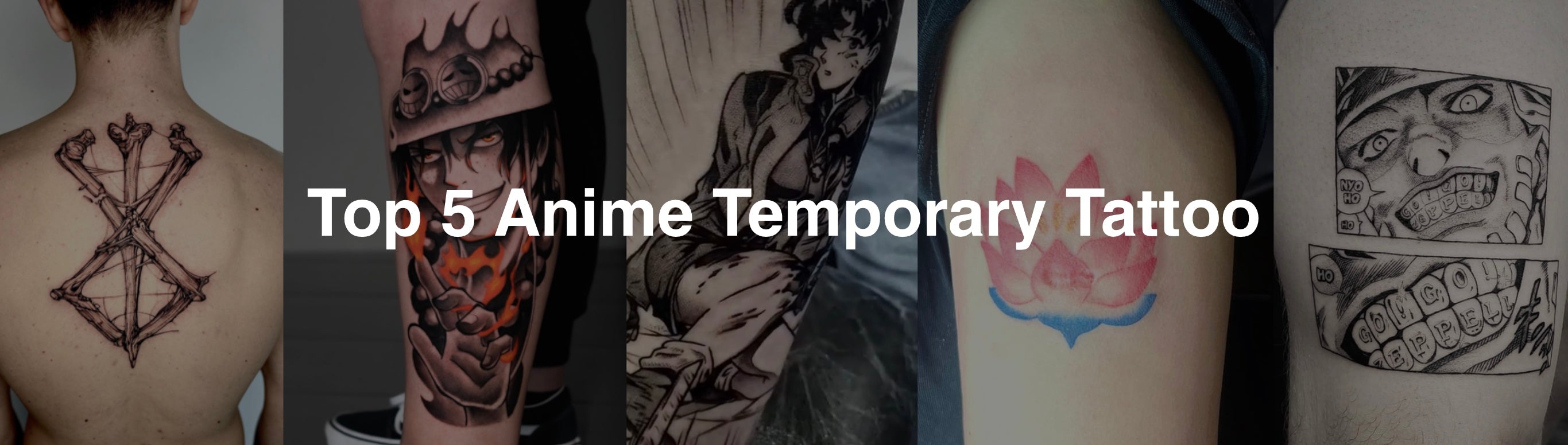 Top 5 Most Popular Anime Temporary Tattoos: The Ultimate Guide for Fan ...